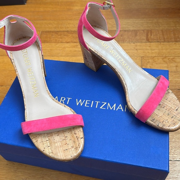 Stuart Weitzman | Shoes | Stuart Weitzman Pink Suede Heels Elegant ...
